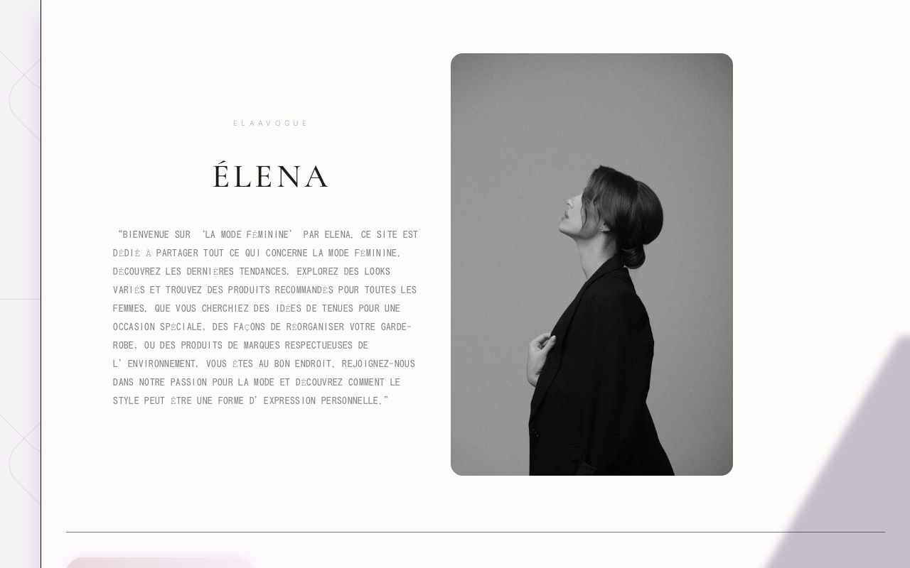 Elena - Découvrez Votre Style Unique